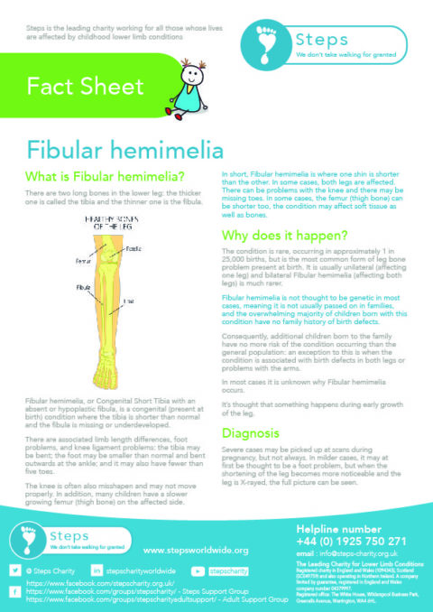 Fibular Hemimelia - STEPS Charity