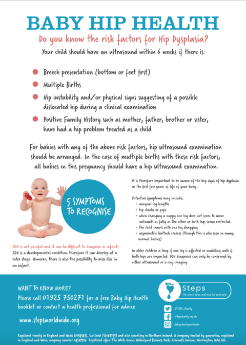 Baby Hip Health Factsheet - download only - STEPS Charity Worldwide